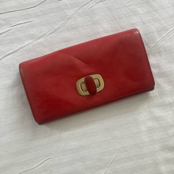 HOBO | Bags | Vintage Hobo Red Leather Clutch Wallet | Poshmark